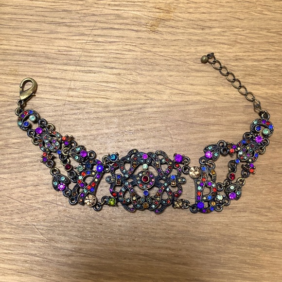 Jewelry | Vintage Vclm Multicolored Crystal Bracelet | Poshmark